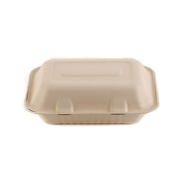 1000 Count - Biodegradable 9x9 Take Out Food Containers with Clamshell ...