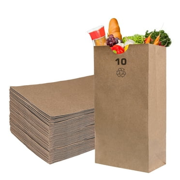 [500 Count] Brown Kraft Paper Bag (8 lb) Small - Paper Lunch Bags ...