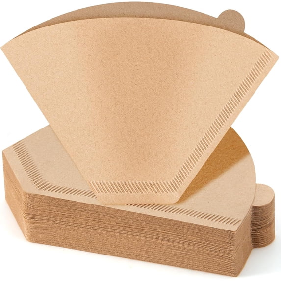 100 Count Coffee Filters #4, Premium Cone Coffee Filters 8-12 cup ...