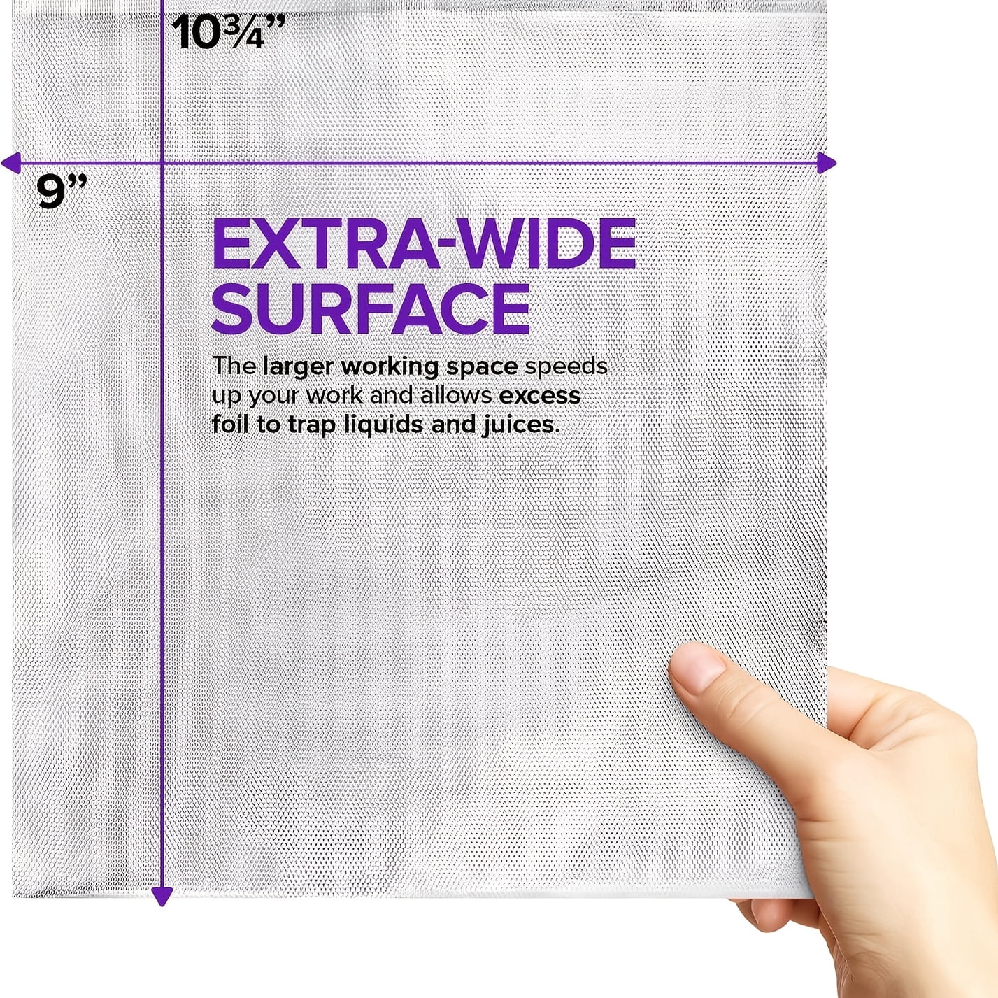 100 Count Commercial-Grade Pre-Cut Aluminum Foil Sheets, 9x10 Inch Size ...