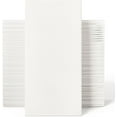 100 Count Disposable Hand Towels, Linen Feel Bathroom Hand Napkins ...