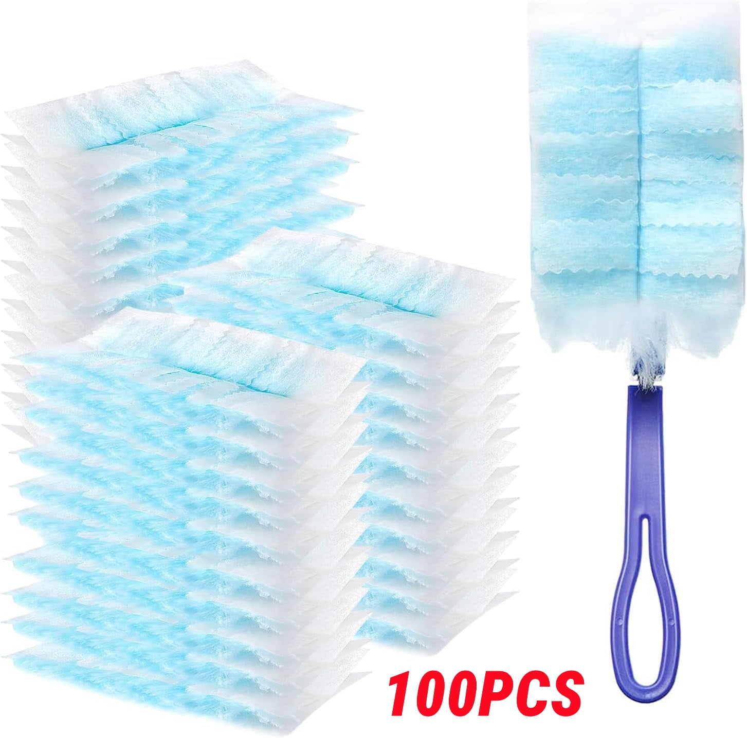 100 Count Duster Refills, Disposable Static Dust Removal Brush ...