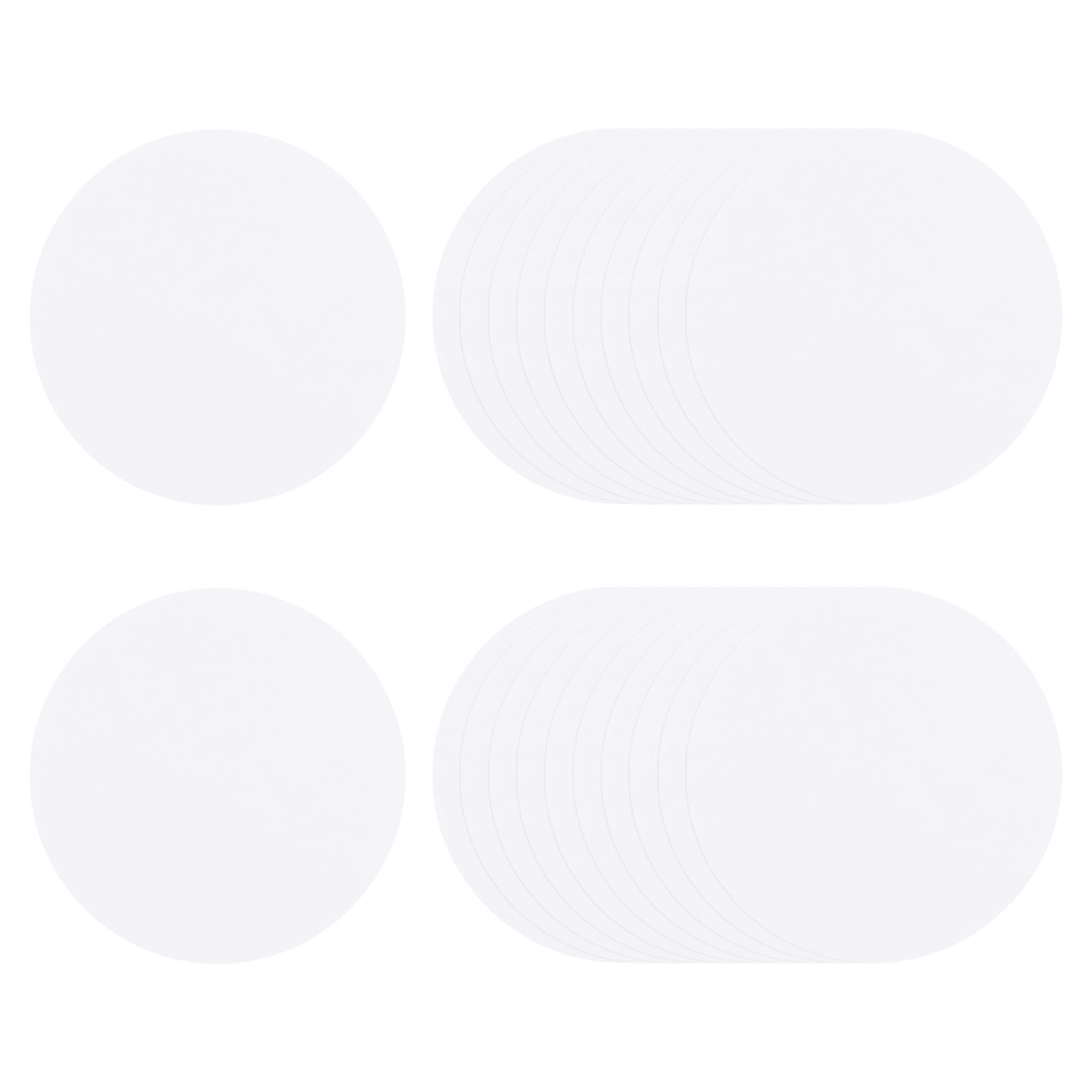 100 Count English Paper Piecing Round 30mm Shapes for Sewing - Walmart.com