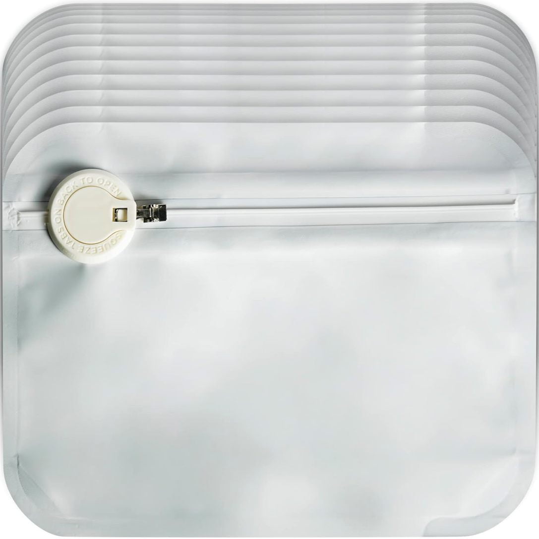 100 Count Exit Bags Measuring 8x6x2 - Premium Squeeze to Open ...