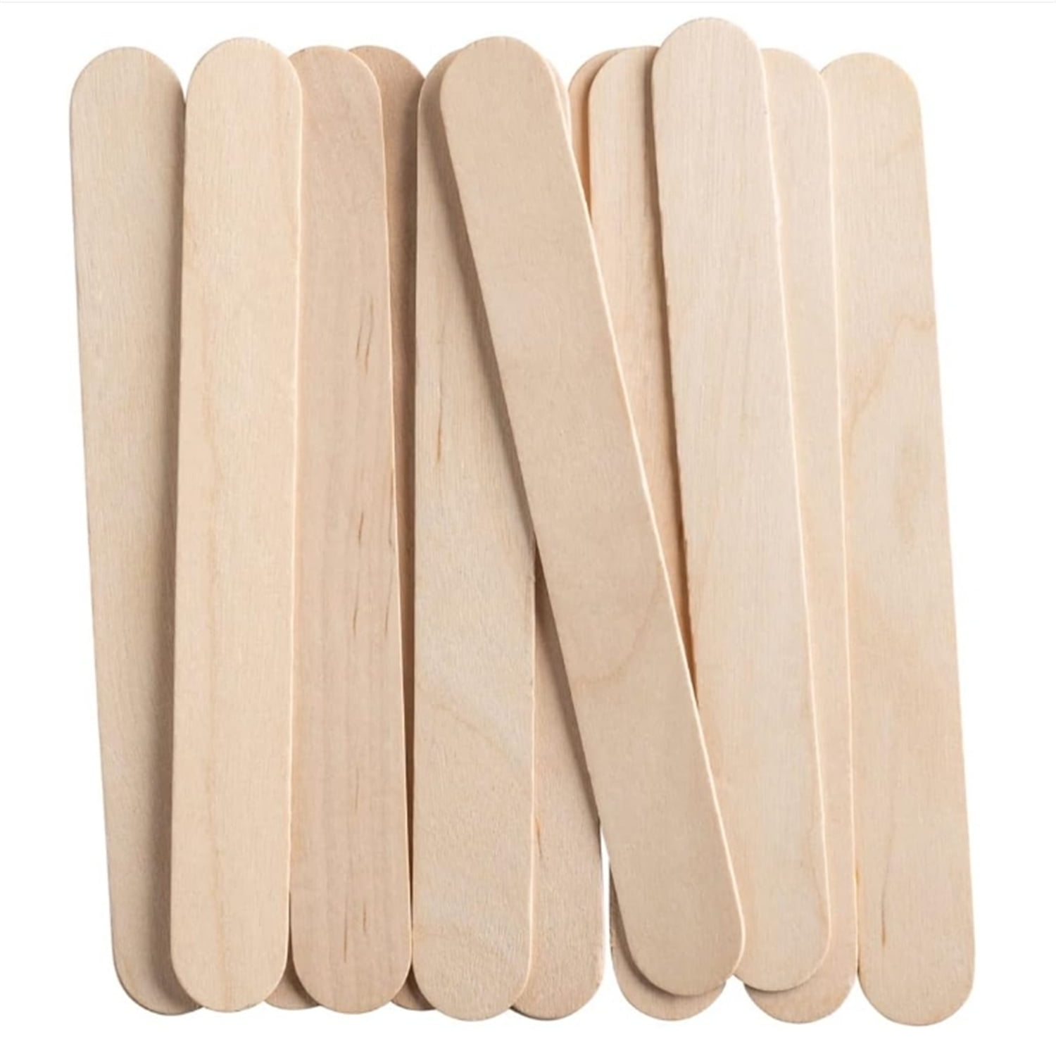 [100 Count] Jumbo 6 Inch Wooden Multi-Purpose Popsicle Sticks, Craft ...