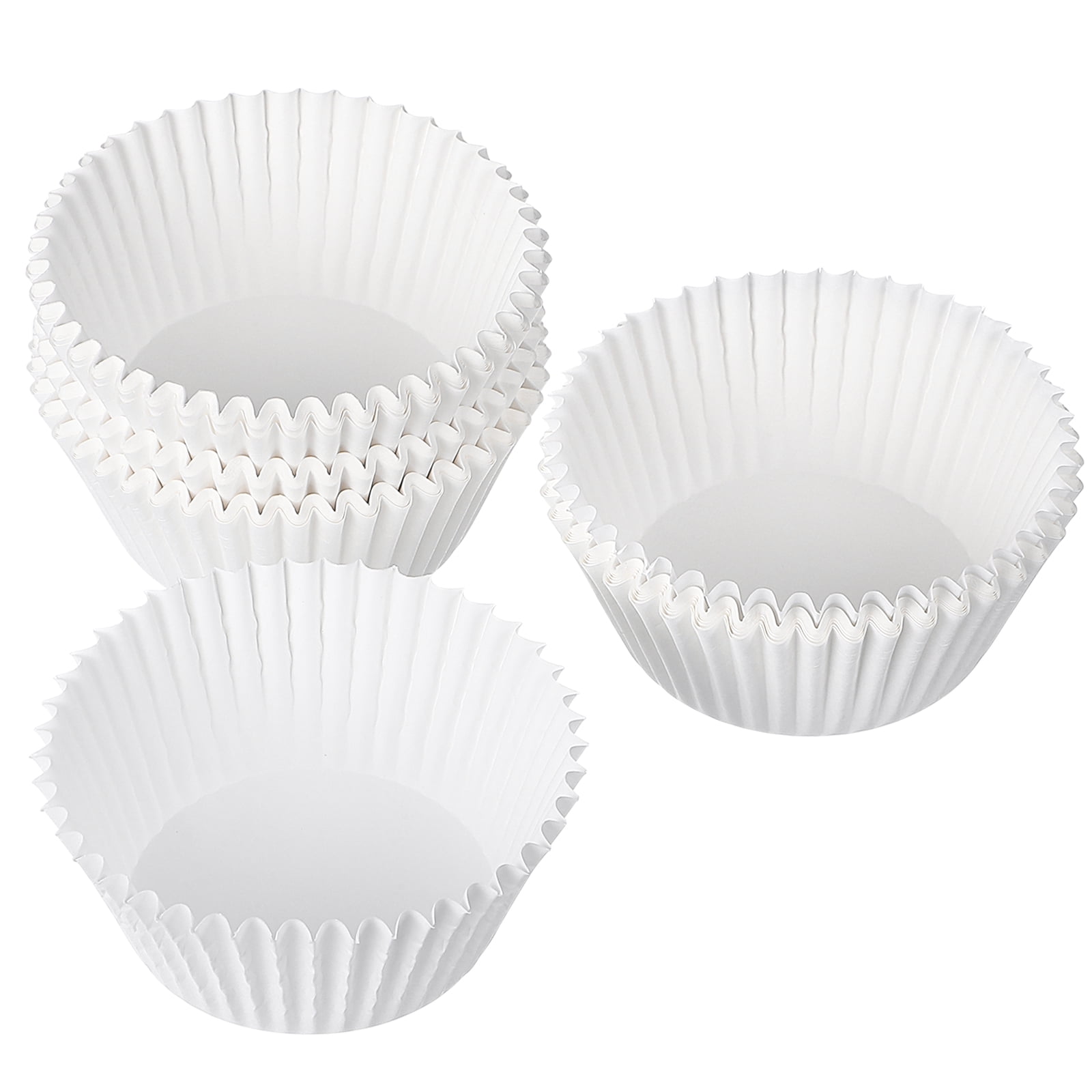 100 Count Mini Cupcake Liners White Muffin Liners Greaseproof No Smell ...