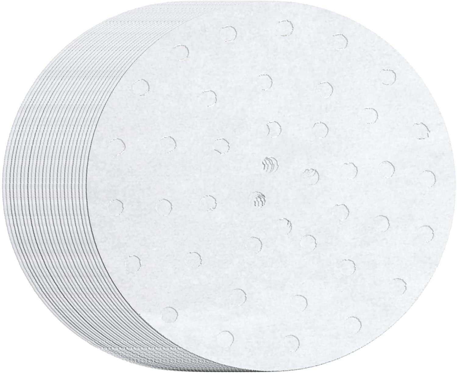 100 Count Perforated Parchment Paper Bamboo Steamer Liners for 10 inch ...