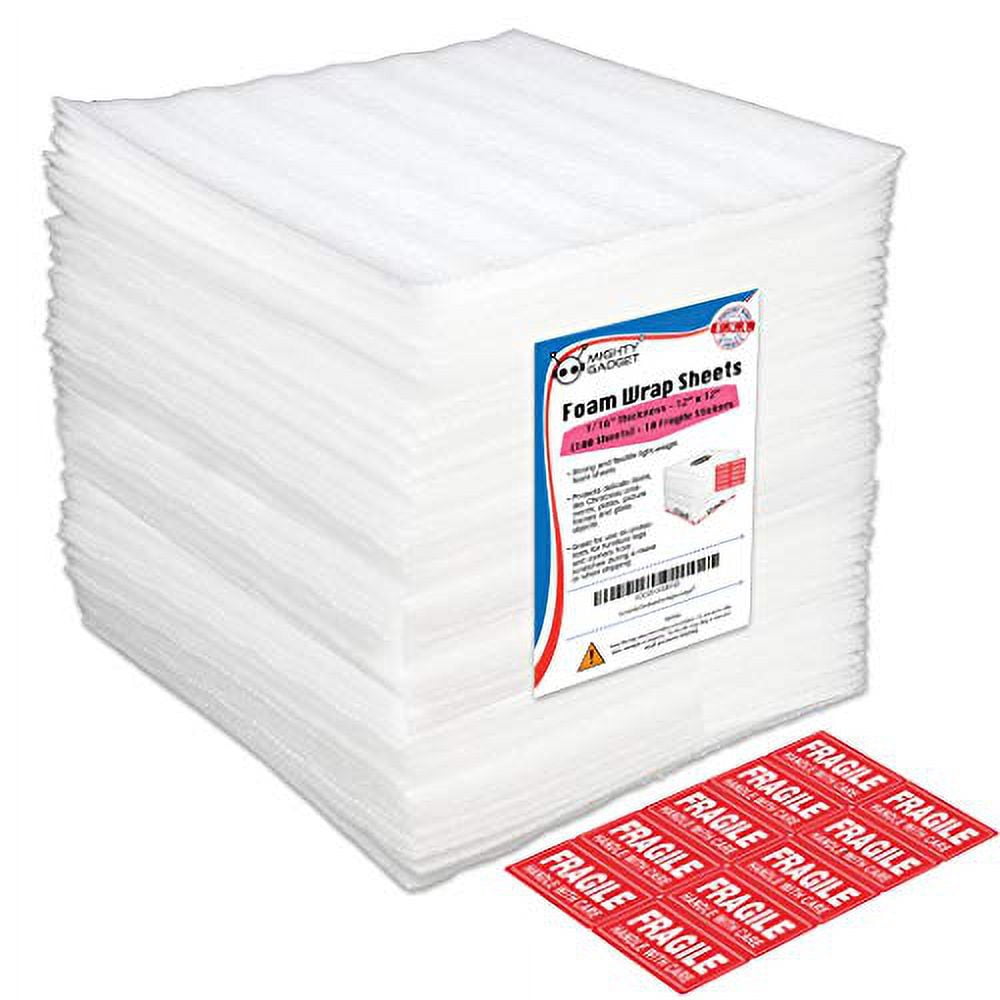 Foam Plates 50-Pack 12x12" Foam Wrapping Sheets - Moving Protection For ...