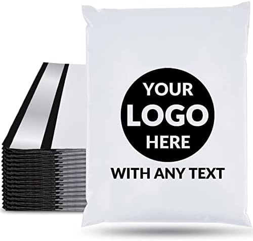 100 Custom Poly Mailers with Logo, Custom Packaging for Small Business ...
