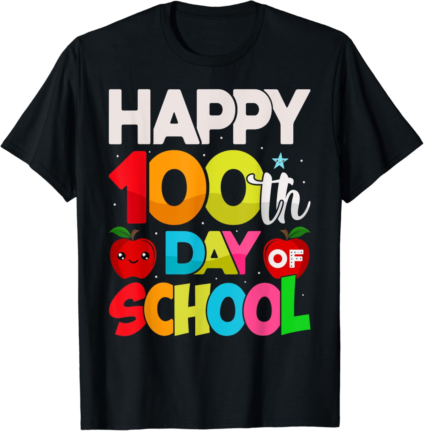100 DAYS OF SCHOOL Teacher Student Men Women Kids 100th Day T-Shirt ...