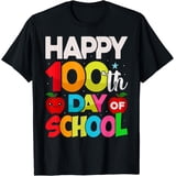 100 DAYS OF SCHOOL Teacher Student Men Women Kids 100th Day T-Shirt ...