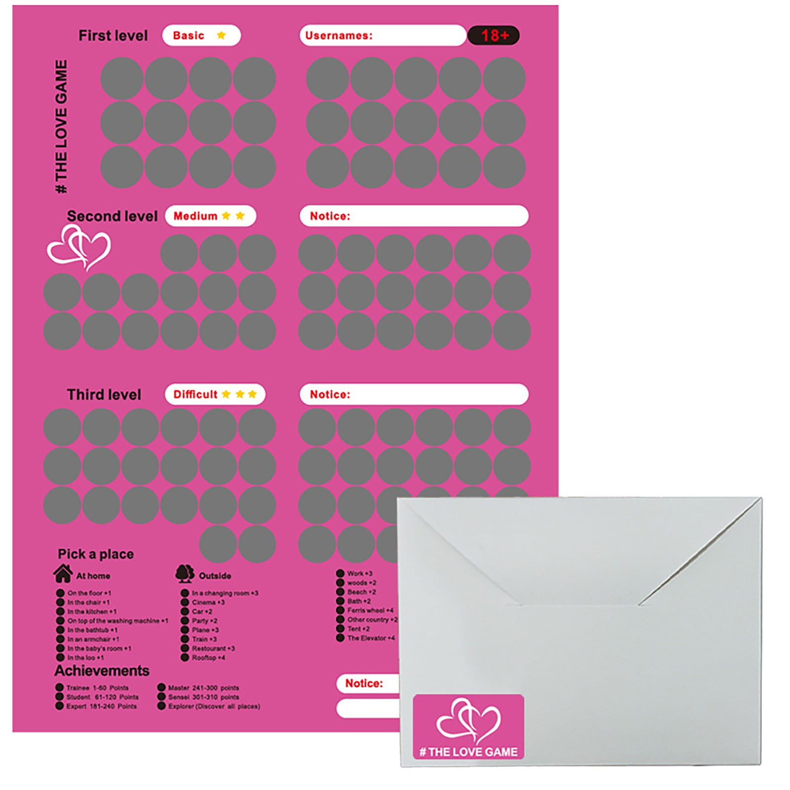 100 Date Night Ideas, Love Game, Scratch Off Poster, Couples Games ...