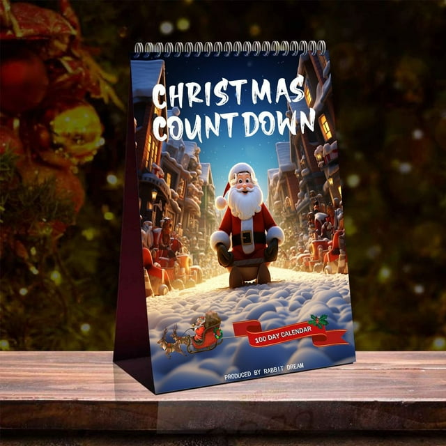 Countdown Calendar 100 Day Christmas 2025, 2025 Christmas 100 Days ...