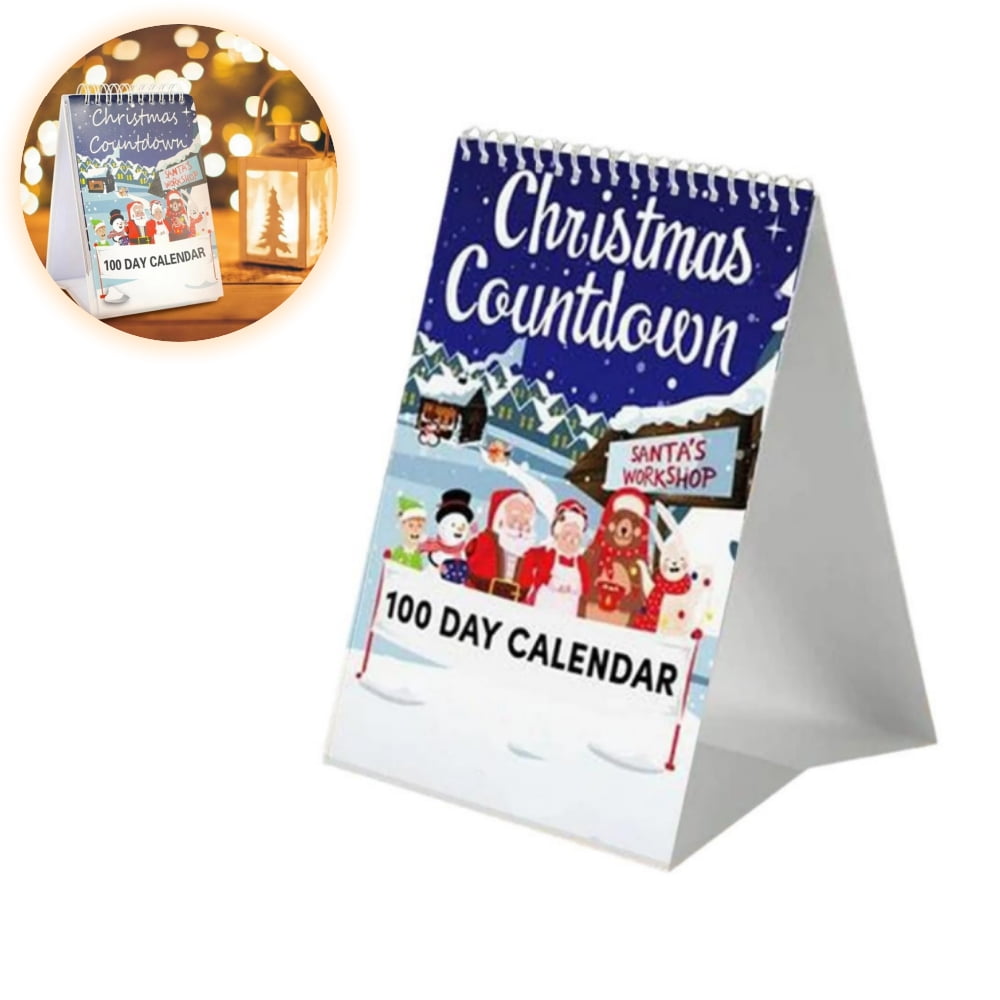 100 Day Christmas Countdown Calendar 2025, Tear Off Countdown Calendar ...