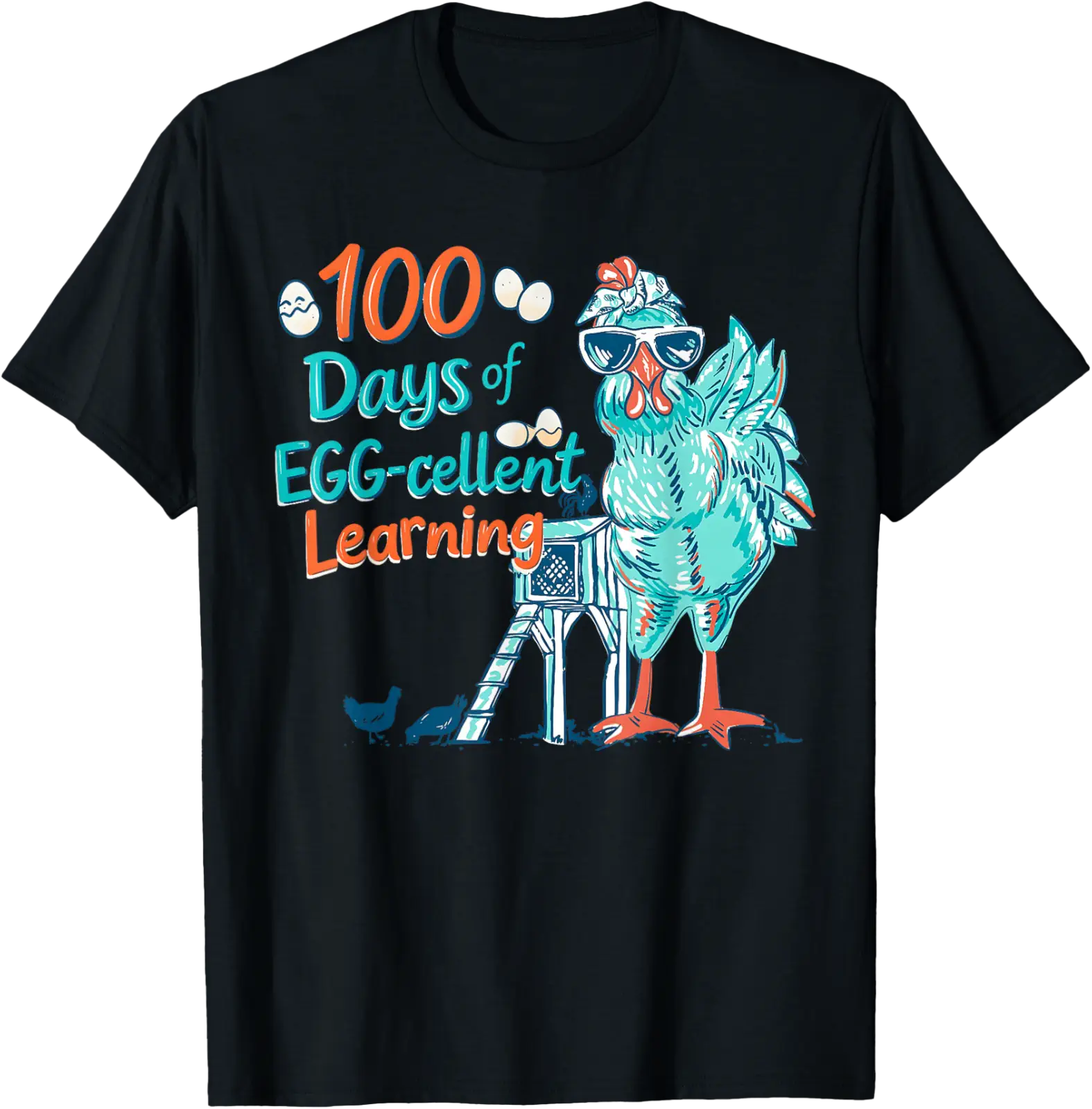 100 Days Egg-Stra Smarter Teacher 100Th Day Of School T-Shirt All Size ...