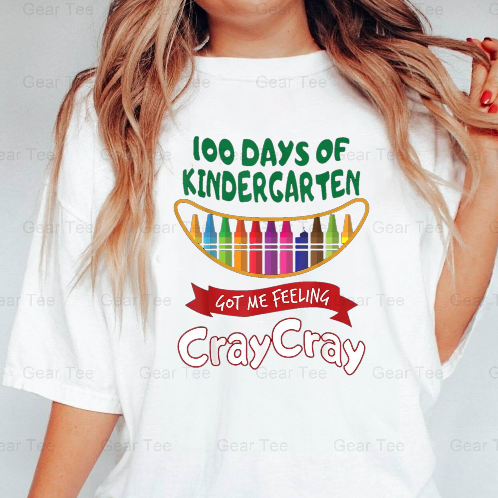 100 Days, Kindergarten, Cray, Funny, 100th, School, Student, Kids, Cute ...