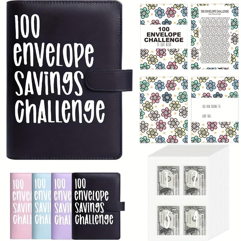 100 Days Money Saving Challenge Coin Envelope Budget Storage Book ...