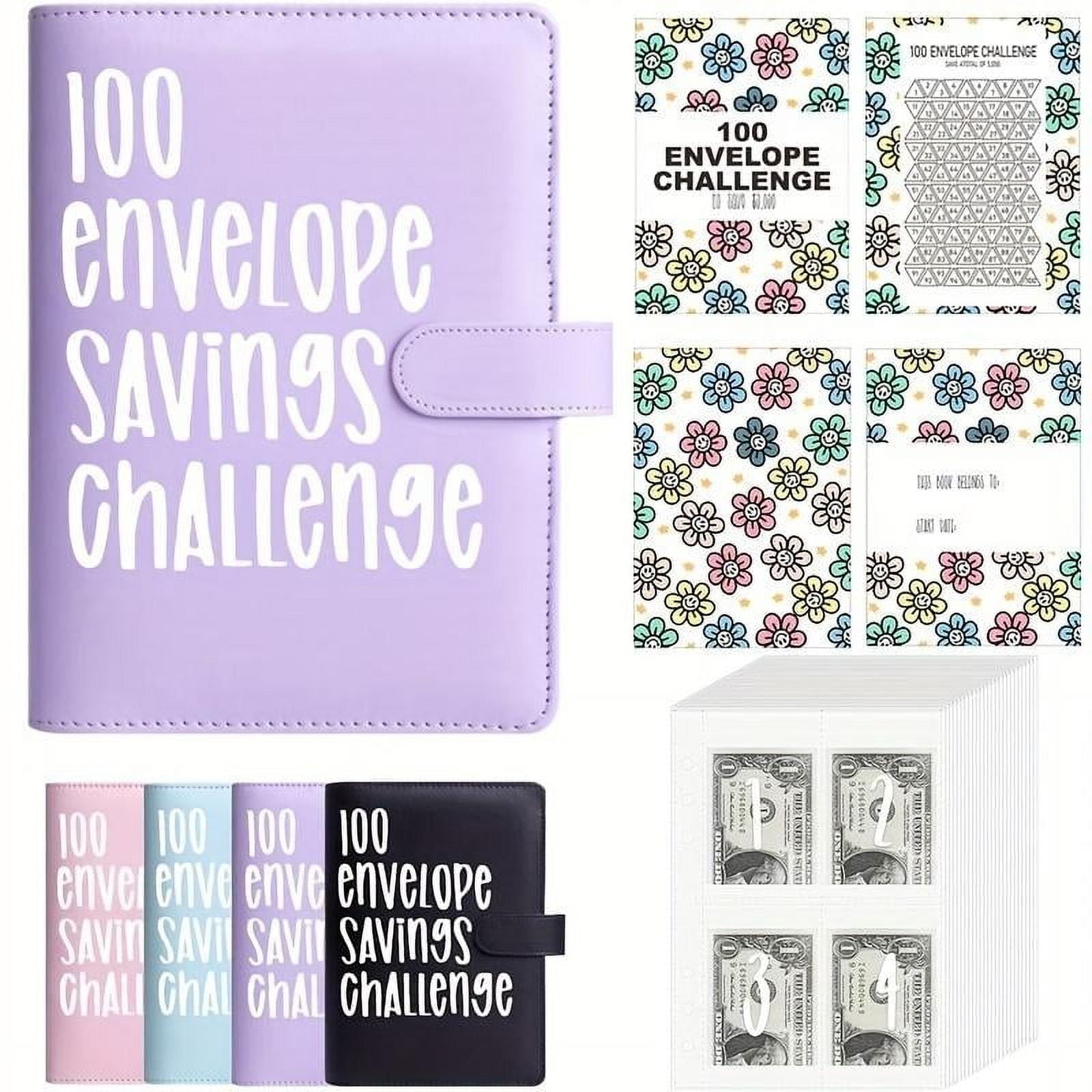 100 Days Money Saving Challenge Coin Envelope Budget Storage Book ...