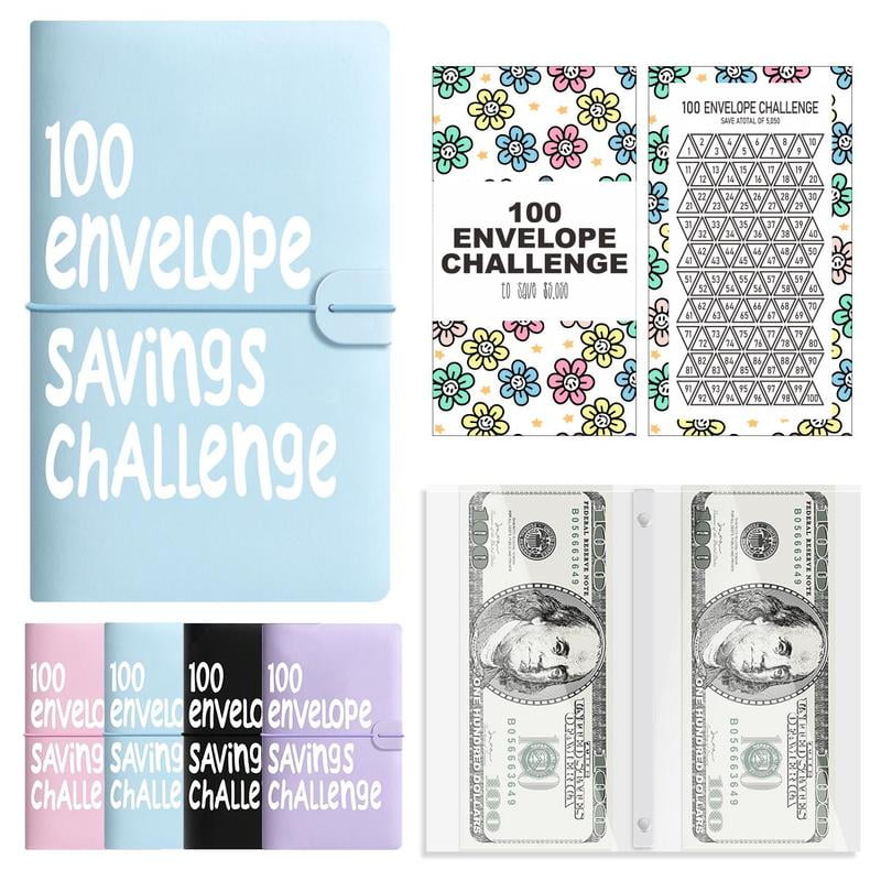 100 Days Money Saving Challenge Coin Envelope BudgetStorage Book ...