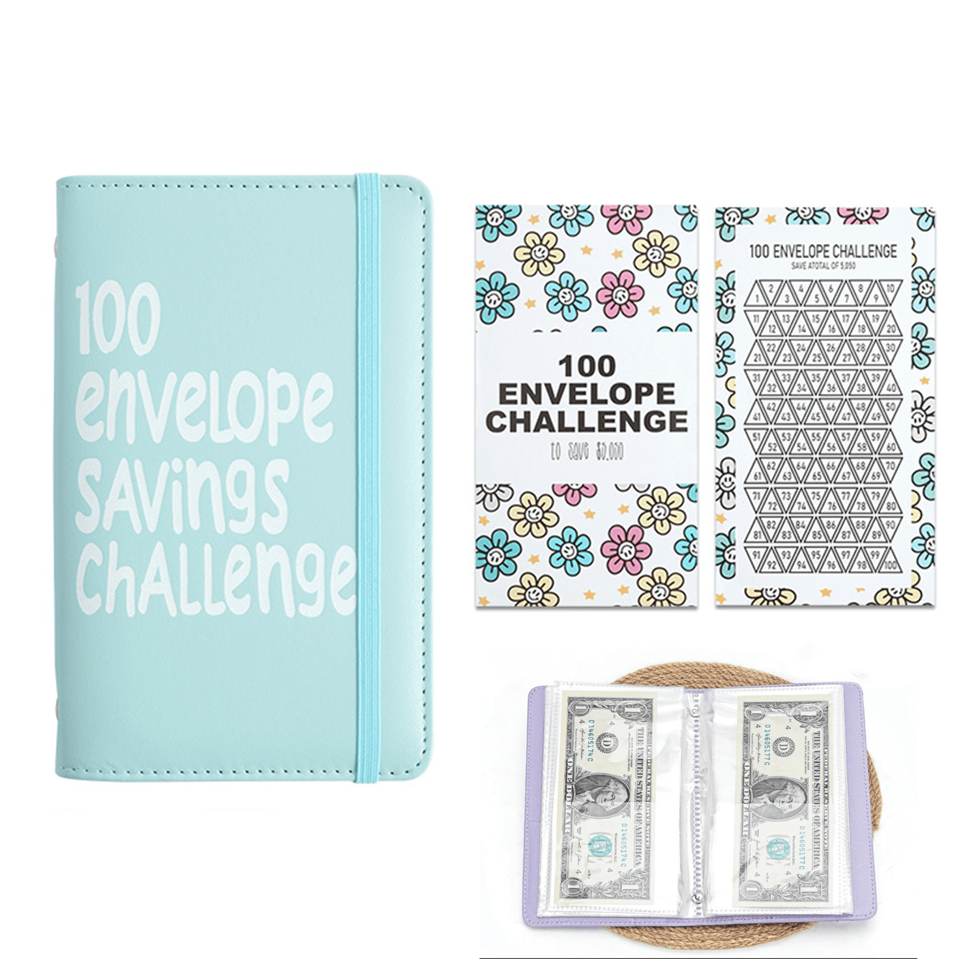 100 Days Money Saving Challenge Coin Envelope Budgetstorage Book, 100 ...