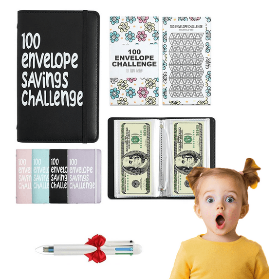 100 Days Money Saving Challenge Coin Envelope Budgetstorage Book, Money ...