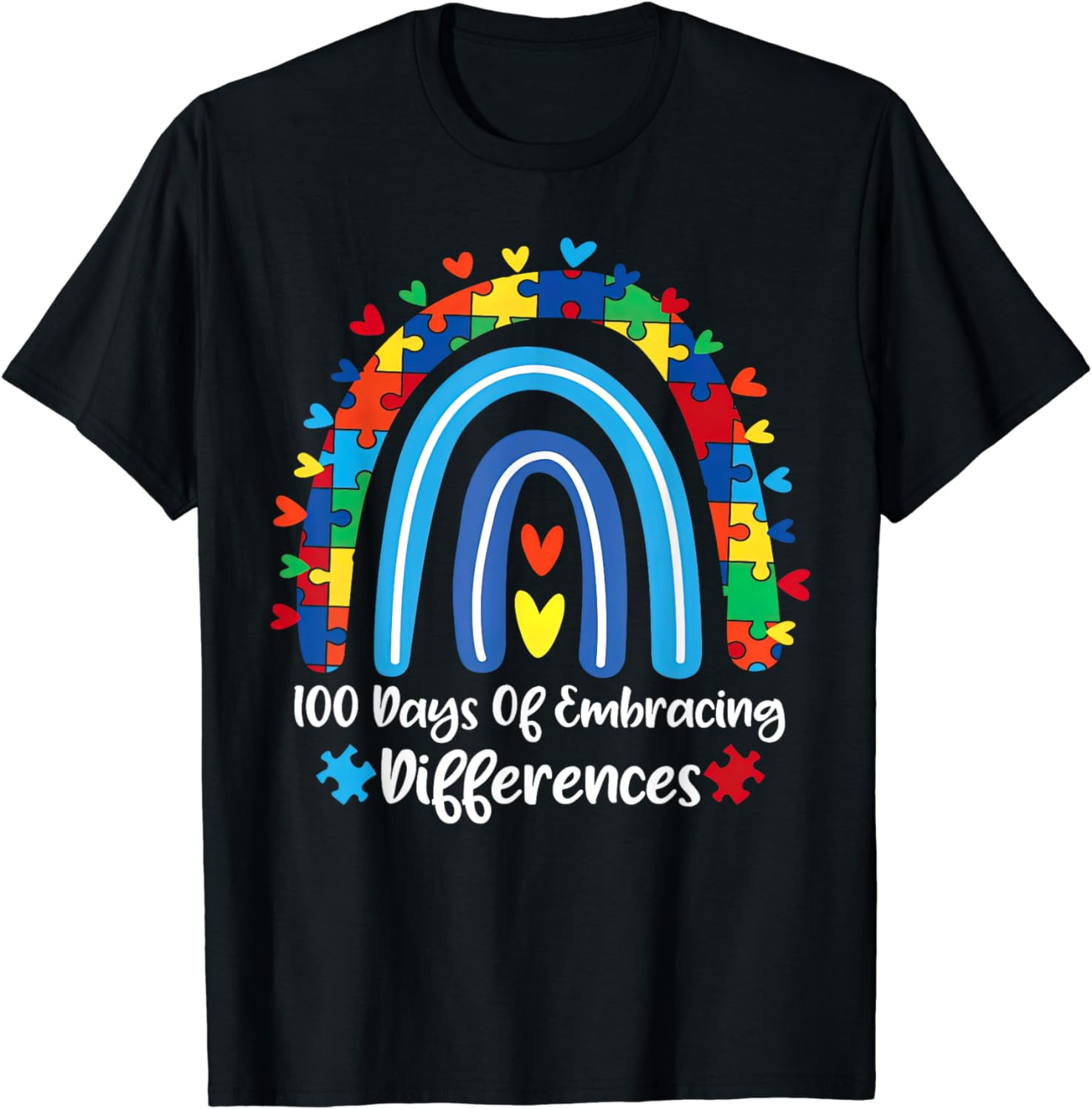100 Days Of Embracing Differences Special Education Teacher T-Shirt ...