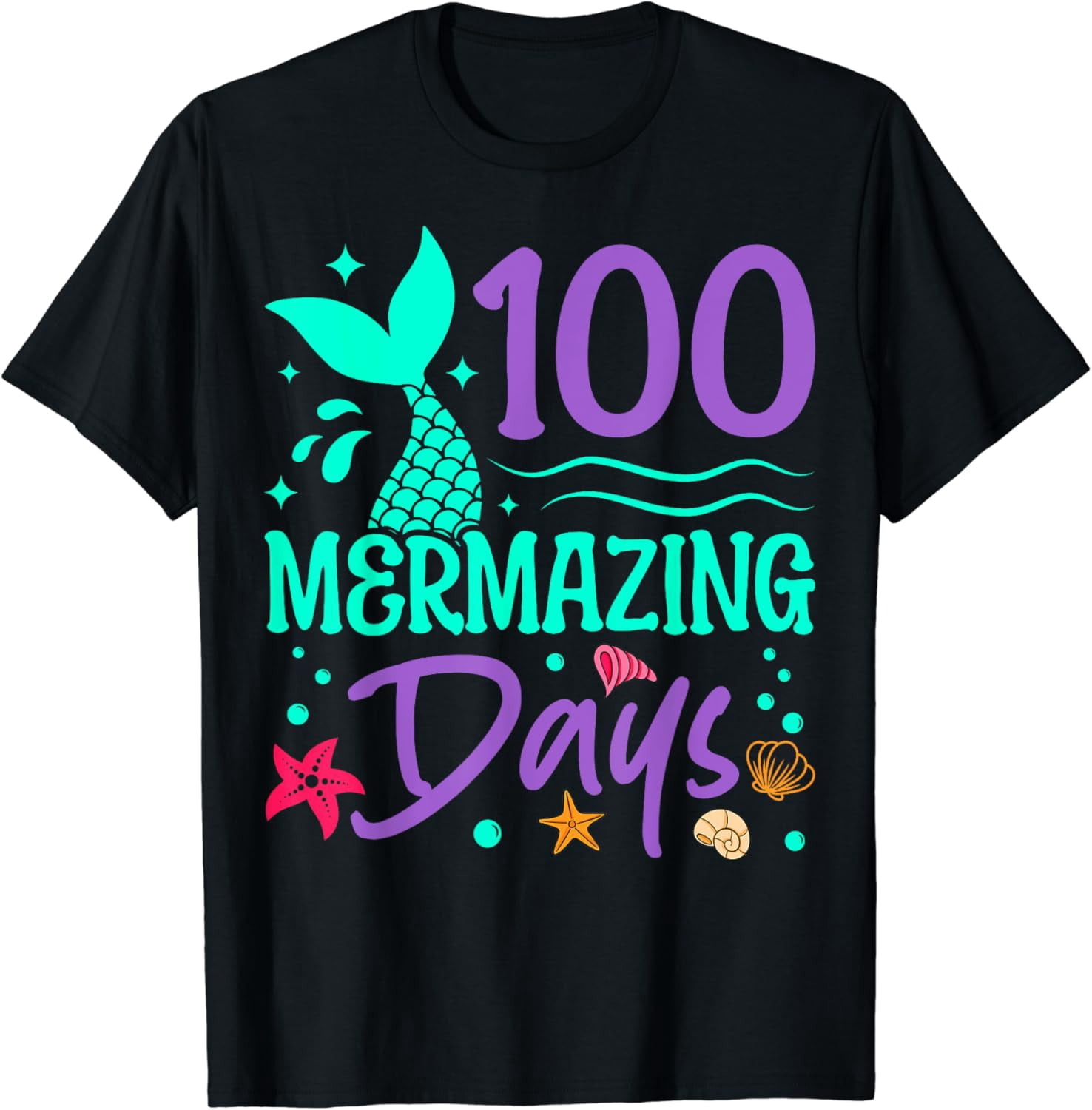 100 Days Of School Cute 100 Mermazing Days Of School Mermaid T-Shirt ...