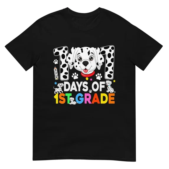 100 Days Of School Dalmatian Dog 3rd Grade Elementary Student Tee,for ...