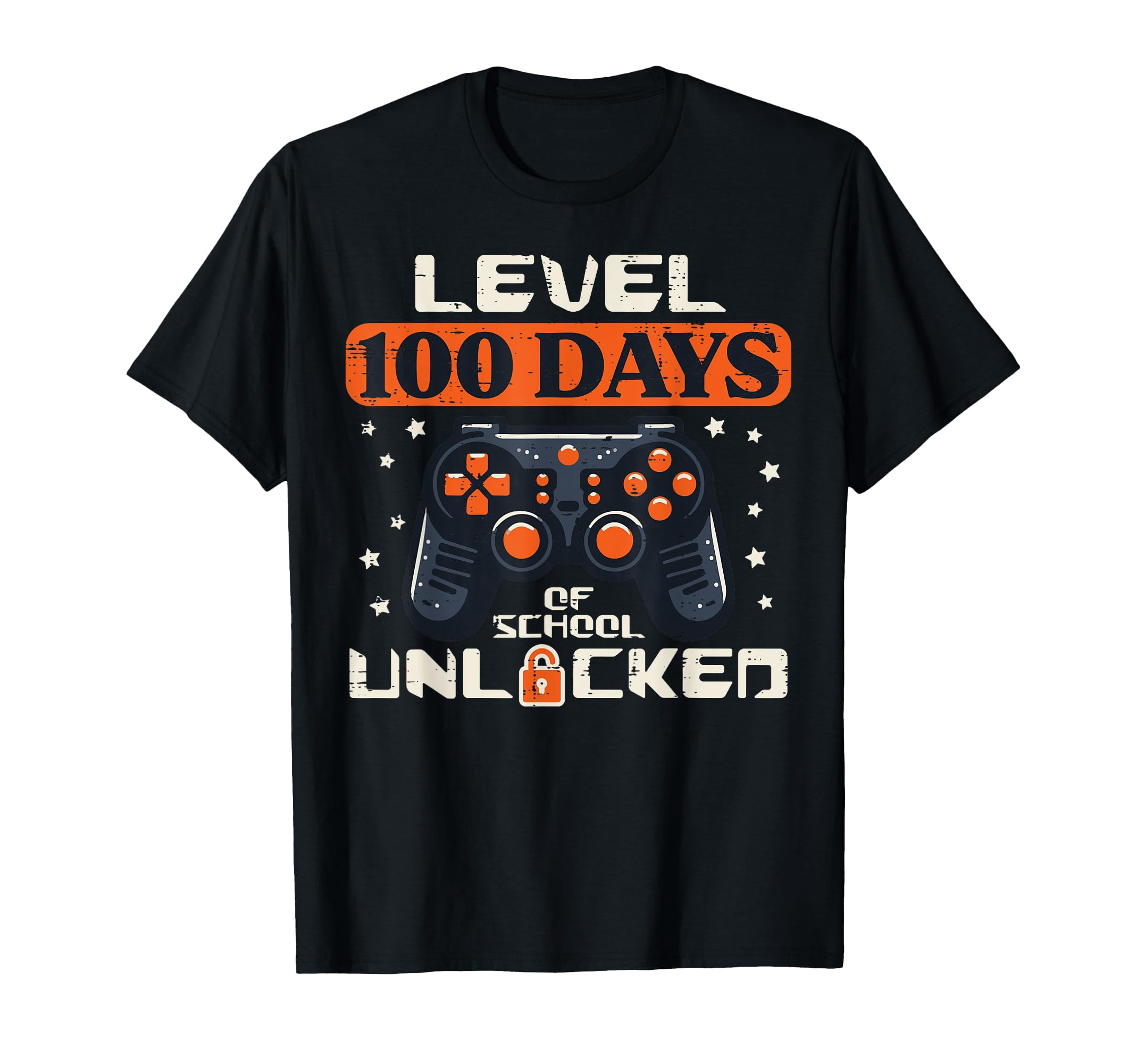 100 Days Of School Gaming T-Shirt for 100th Day Celebration, Fun Video ...