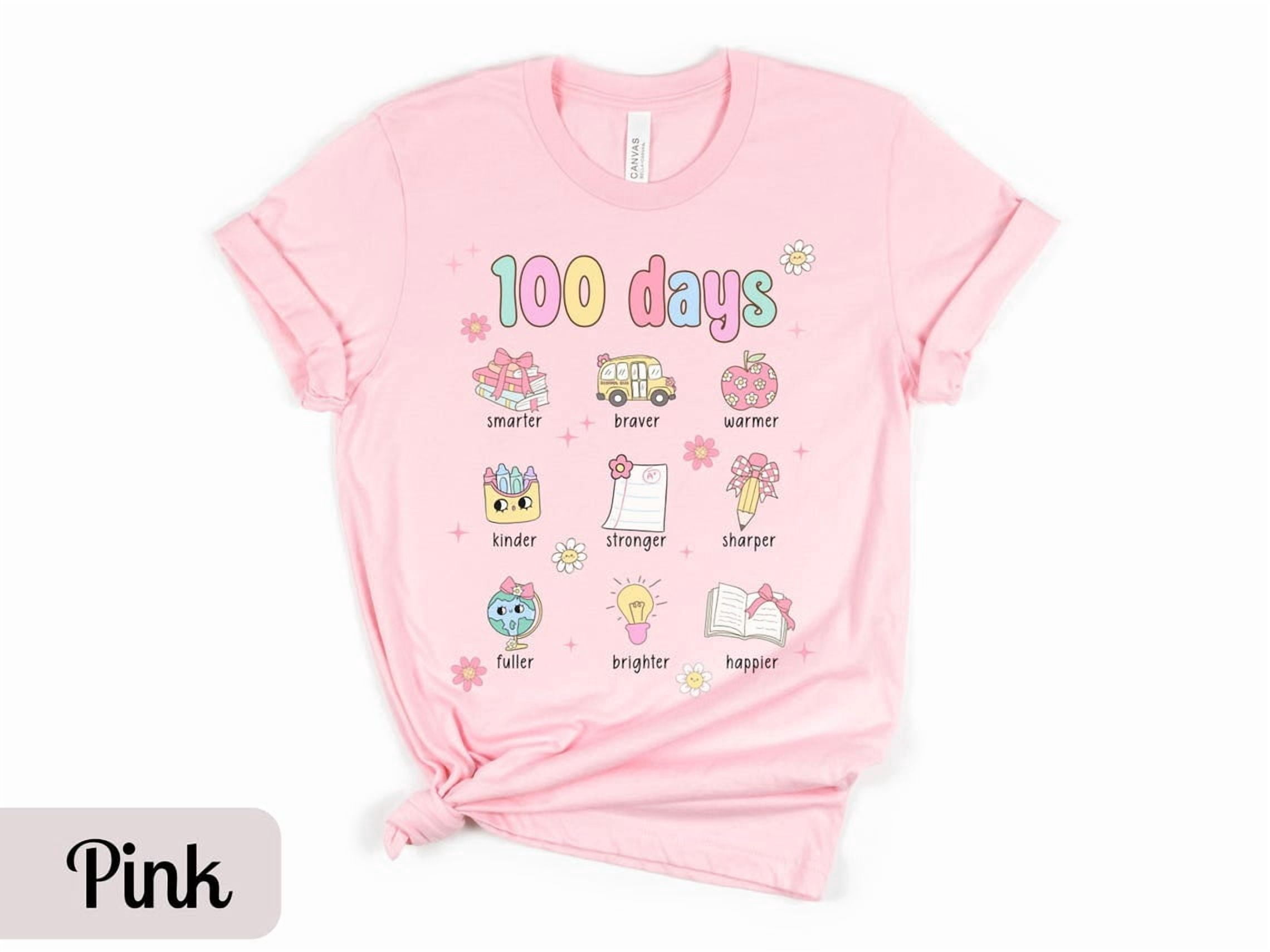 100 Days Of School Shirt, 100Th Day Teacher Tshirt, Cute 100 Days ...
