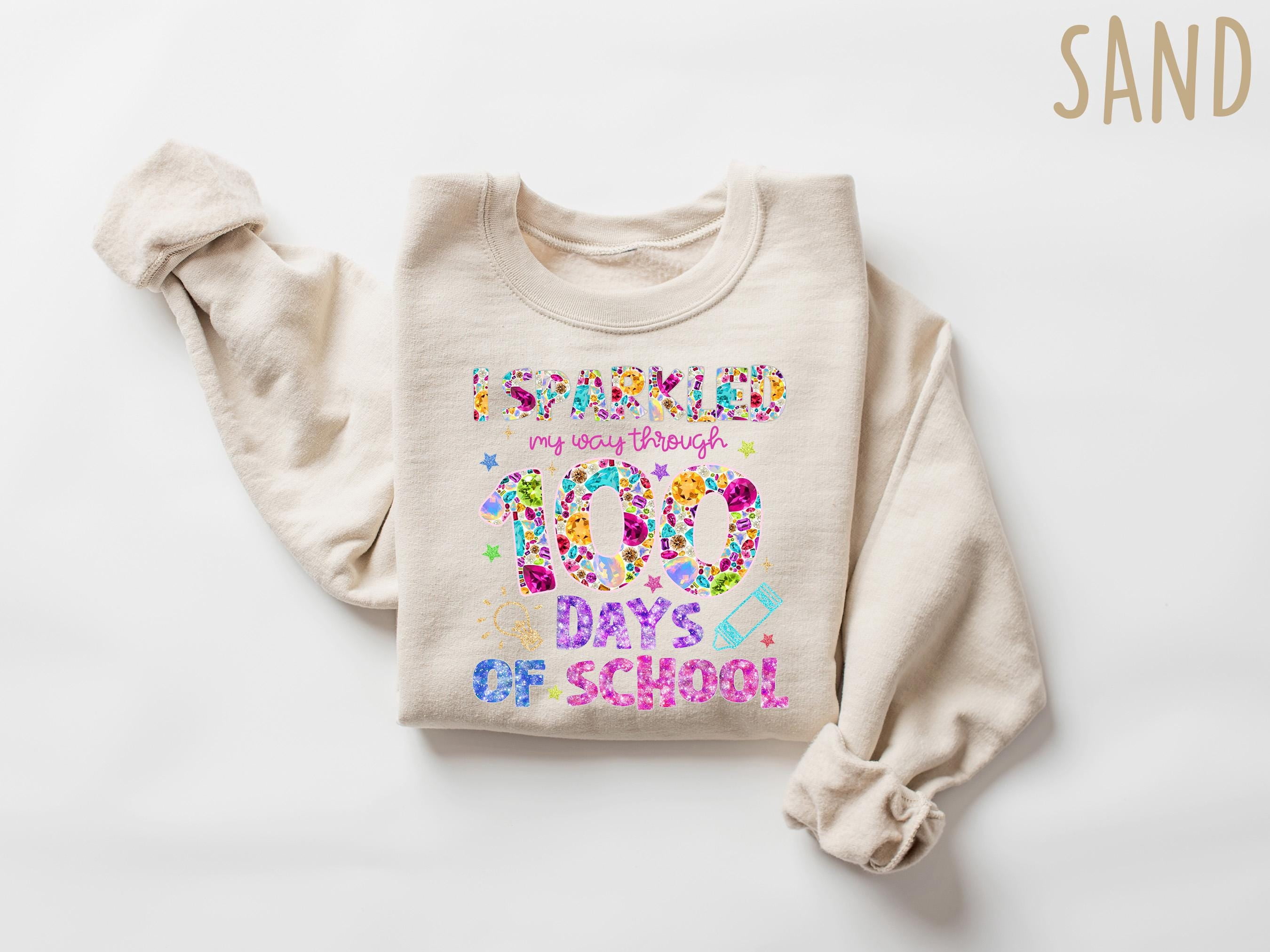 100 Days Of School Shirt, I Sparkled My Way Tee, Cute Teacher T-Shirt ...
