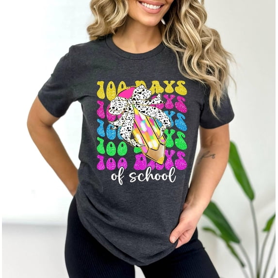 100 Days Of School Student Celebration Tee - Walmart.com