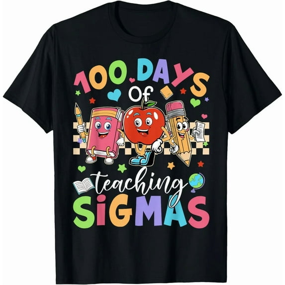 100 Days Of School Teacher Slang Gen Alpha Sigma Rizz Humor Unisex T ...