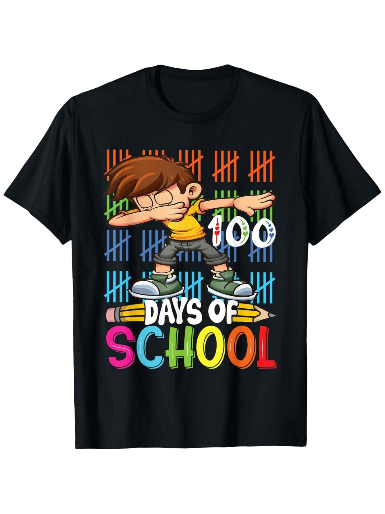 100 Days of School | Boys Clothing Bells Math Alphabet T-Shirt, Boys ...