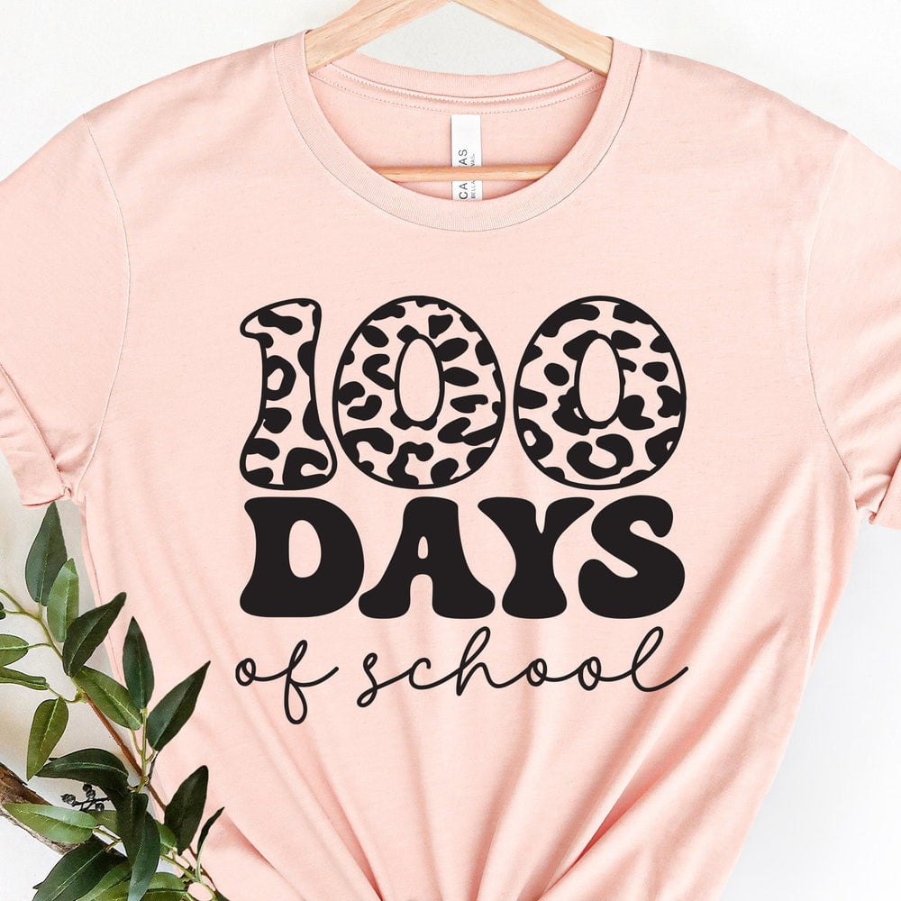 100 Days School Shirt, 100 Days Brighter Shirt, Teacher Shirt, 100Th ...