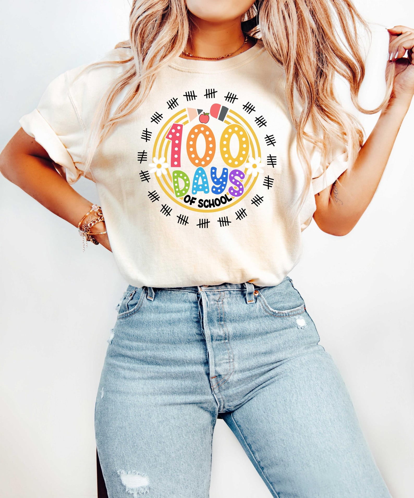100 Days Shirt, 100 Days Oto School Shirt, 100Th Day Of School ...