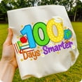 100 Days Smarter Sweatshirt | Bright & Fun Teacher Student Design | Colorful Classroom - Walmart.com