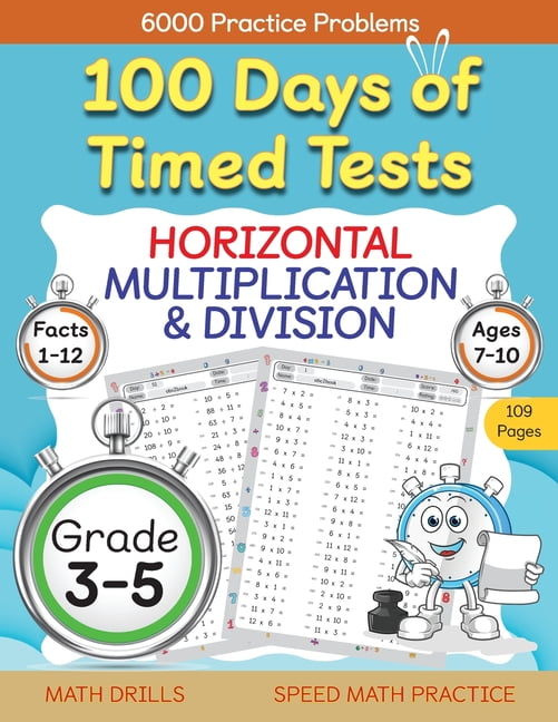 100 Days of Timed Tests 100 Days of Timed Tests, Horizontal ...
