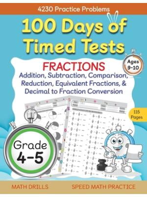 100 Days of Timed Tests, Fractions Practice, Comparing Fractions ...