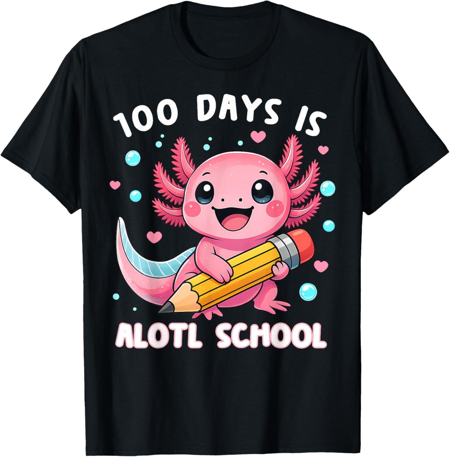 100 Days is Alotl School Axolotl Lover 100th Day of School Kids Boys ...