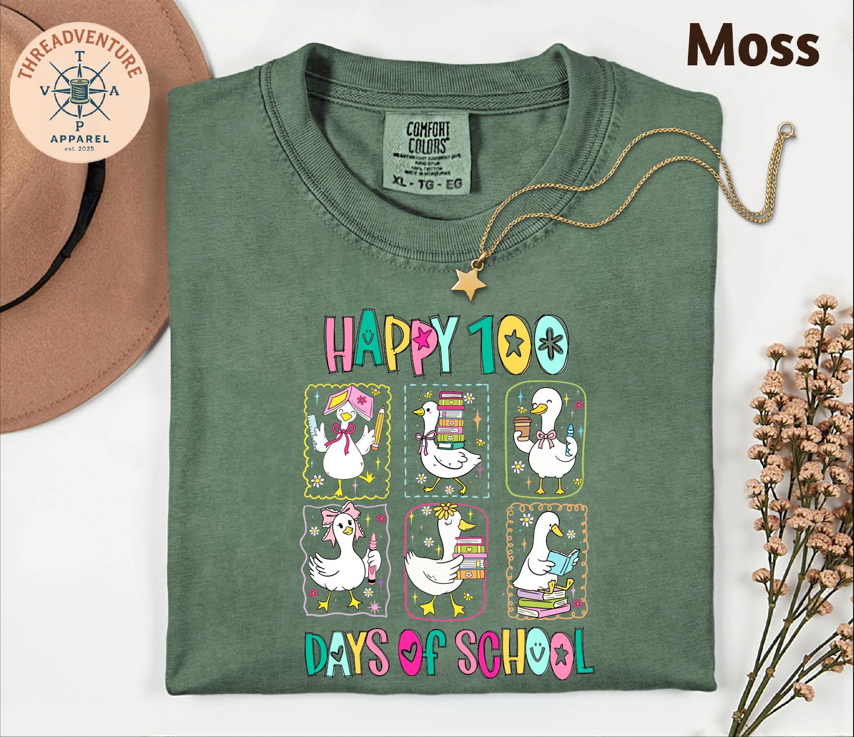 100 Days of Being a Silly Goose T-Shirt, 100th Day School Celebration ...