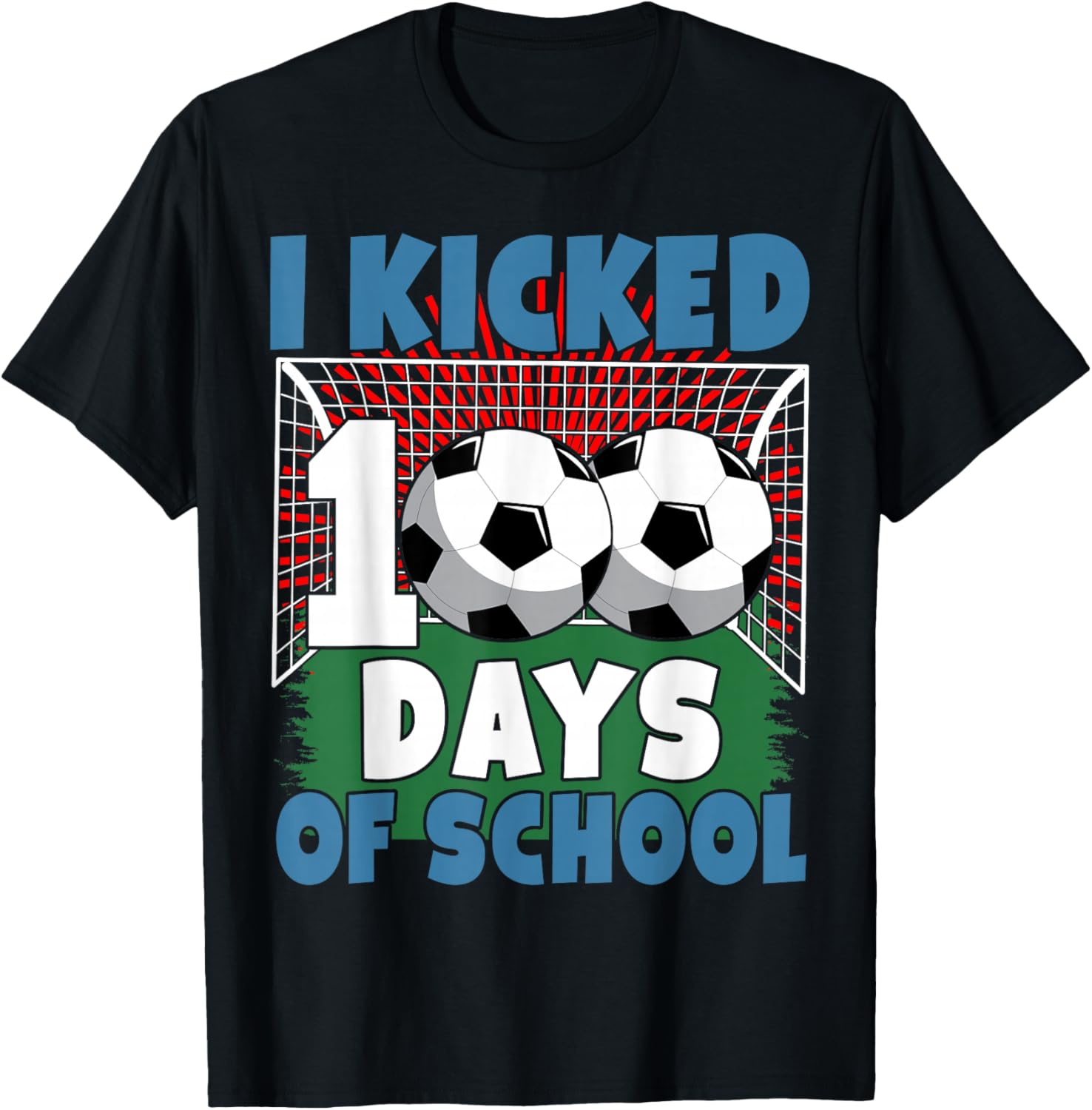 100 Days of School Adult 100th Day of School Soccer Adult T-shirt ...