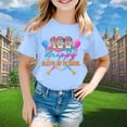 100 Days of School Back to & Boys Baseball T-Shirts Round Neck Short ...