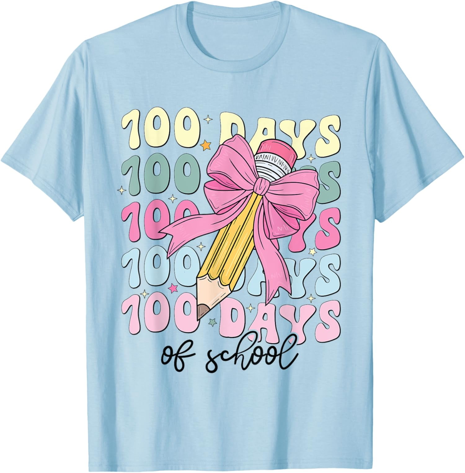 100 Days of School Coquette Bow Tee - Cute 100th Day Celebration Outfit ...
