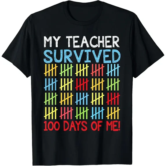 100 Days of School Kids Boys 100th Day of School Costume T-Shirt ...