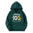 100 Days of School Preppy Hoodie for Kids - Boys Girls Letter Graphic ...