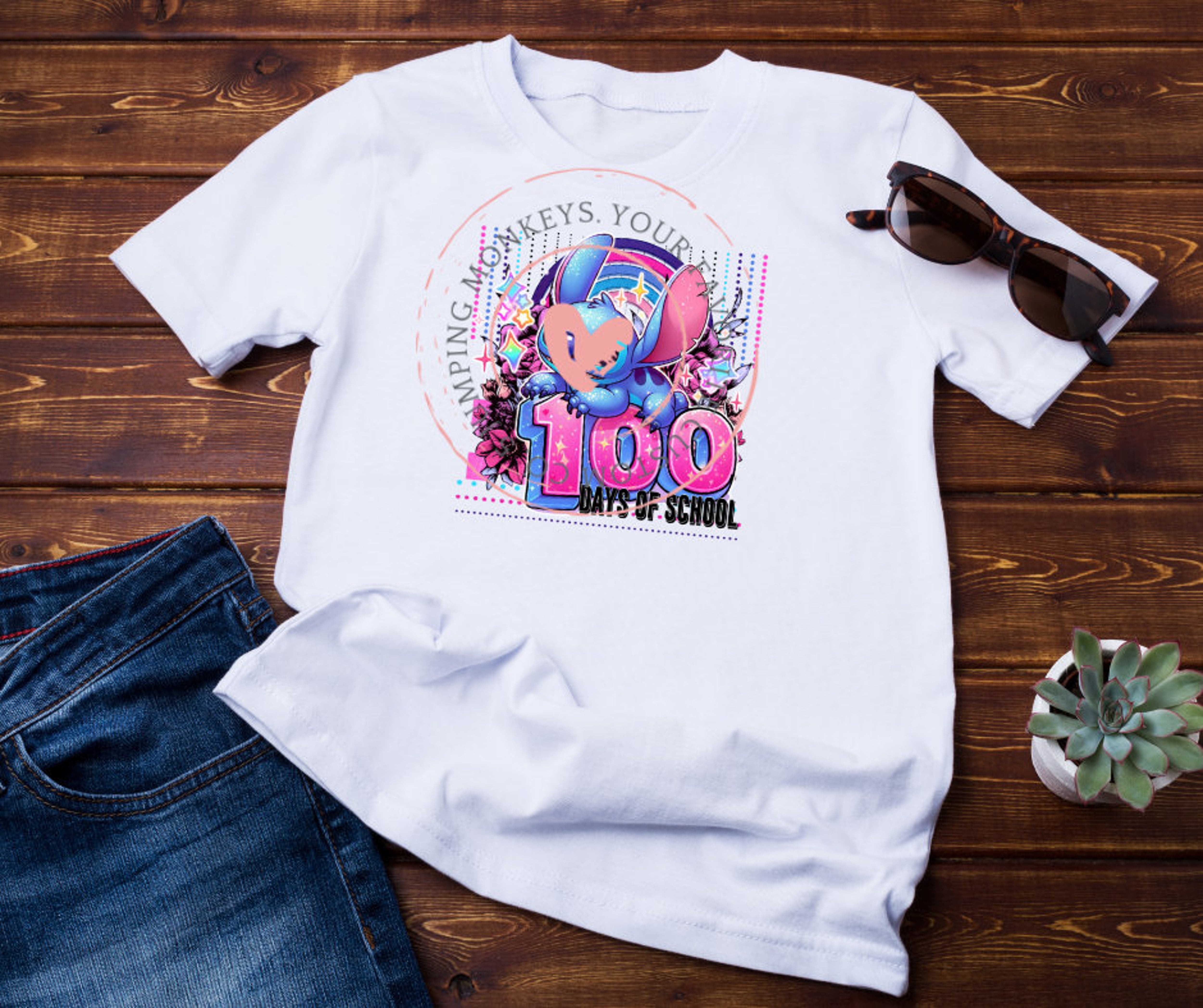 100 Days of School Shirt Blue Purple Alien,Happy 100 Day Shirt, 100th ...