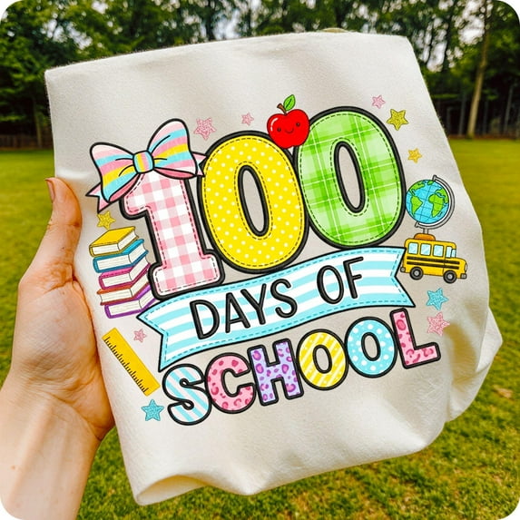 100 Days of School Sweatshirt | Colorful Patchwork Design | Teacher ...