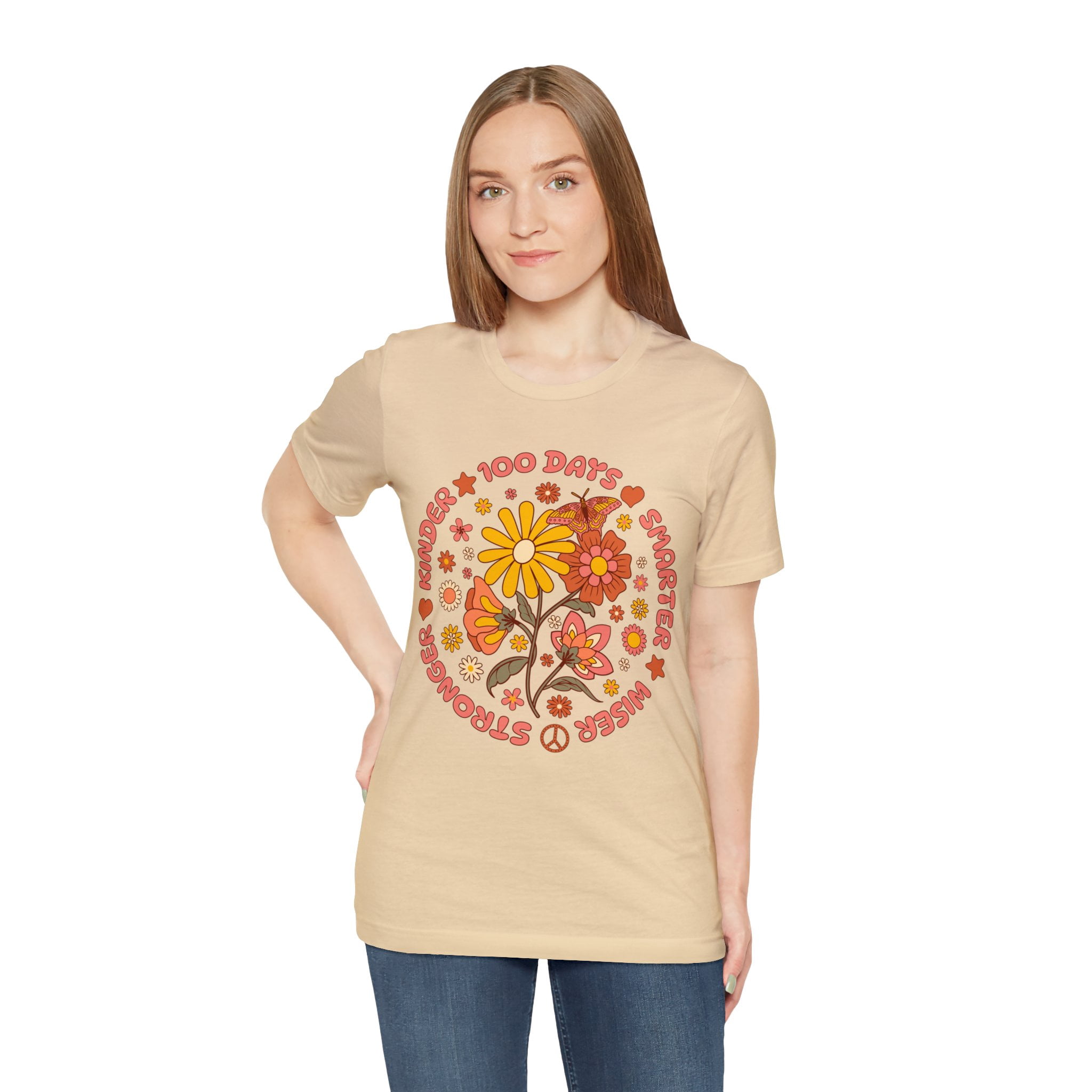 100 Days of School Teacher Tshirt, 100 Days Smarter Wiser Stronger ...