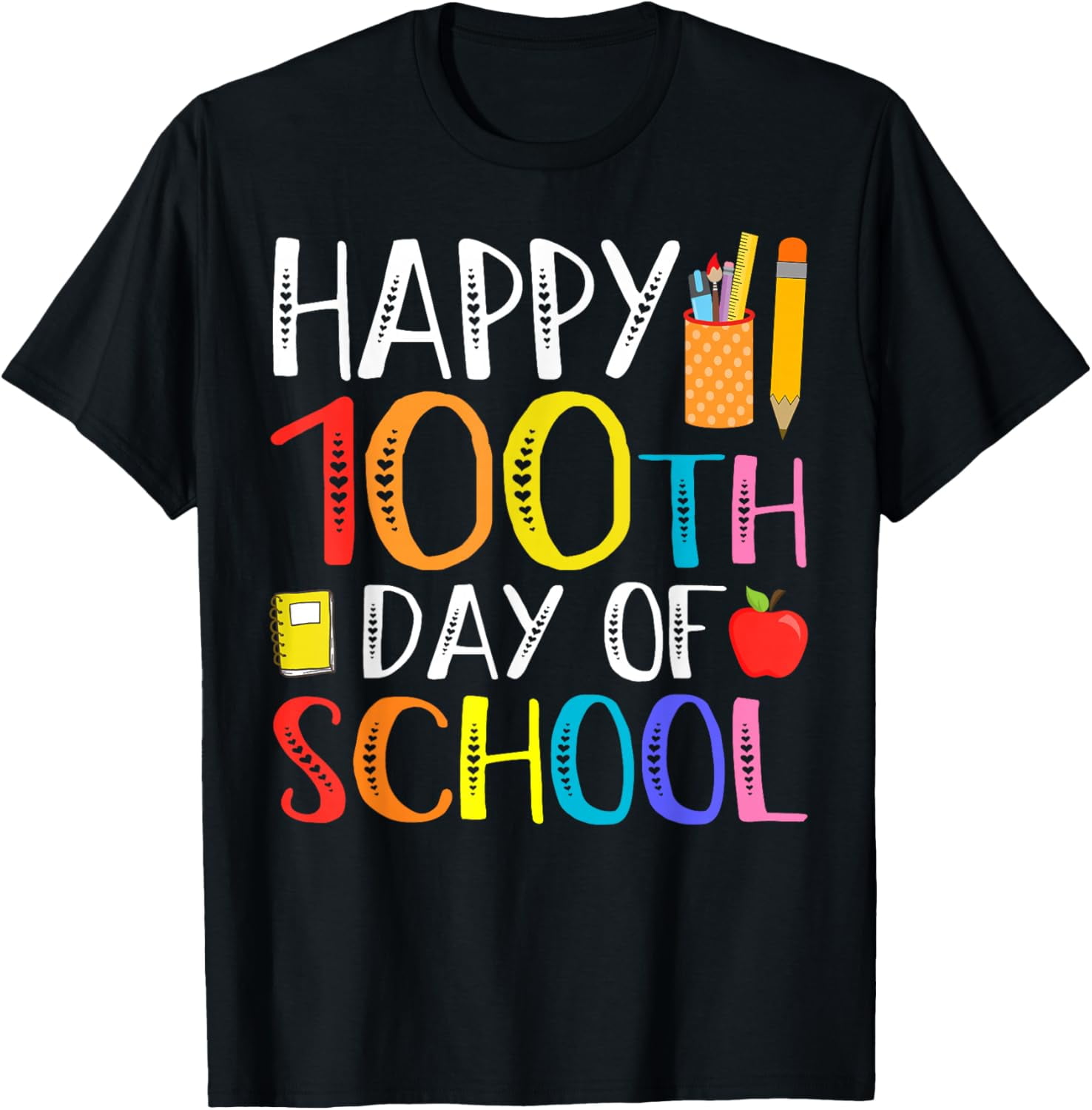 100 Days of School Teacher and Student Adult T-shirt - Walmart.com